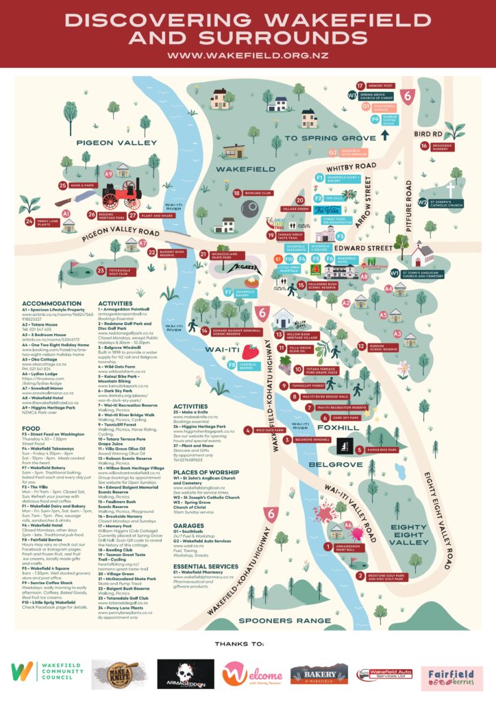 Discovering Wakefield & Surrounds Map - Wakefield Village